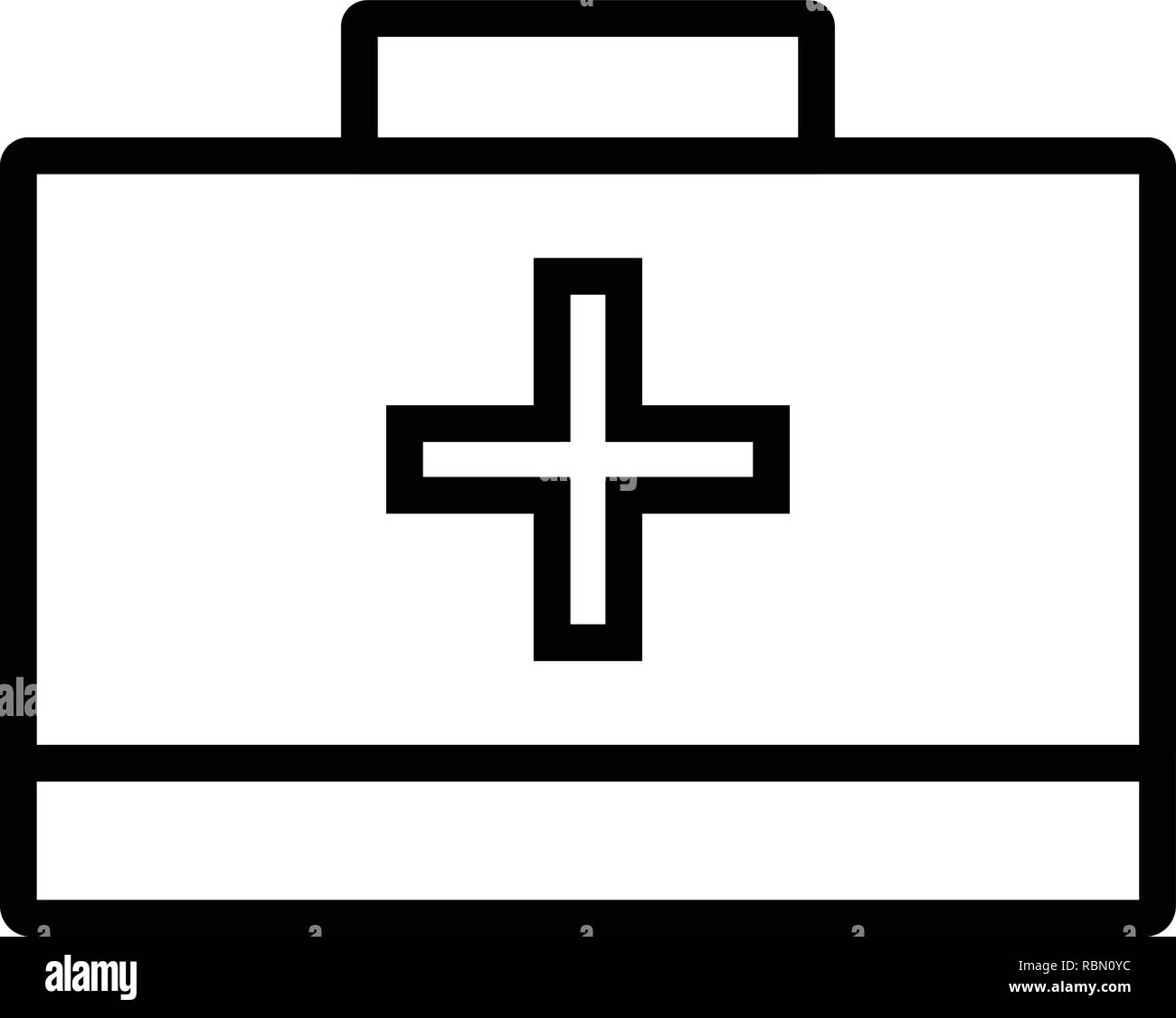 Vector First Aid Box Icon Stock Vector Image & Art - Alamy