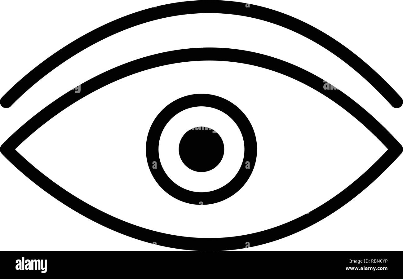Vector Eye Icon Stock Vector Image & Art - Alamy