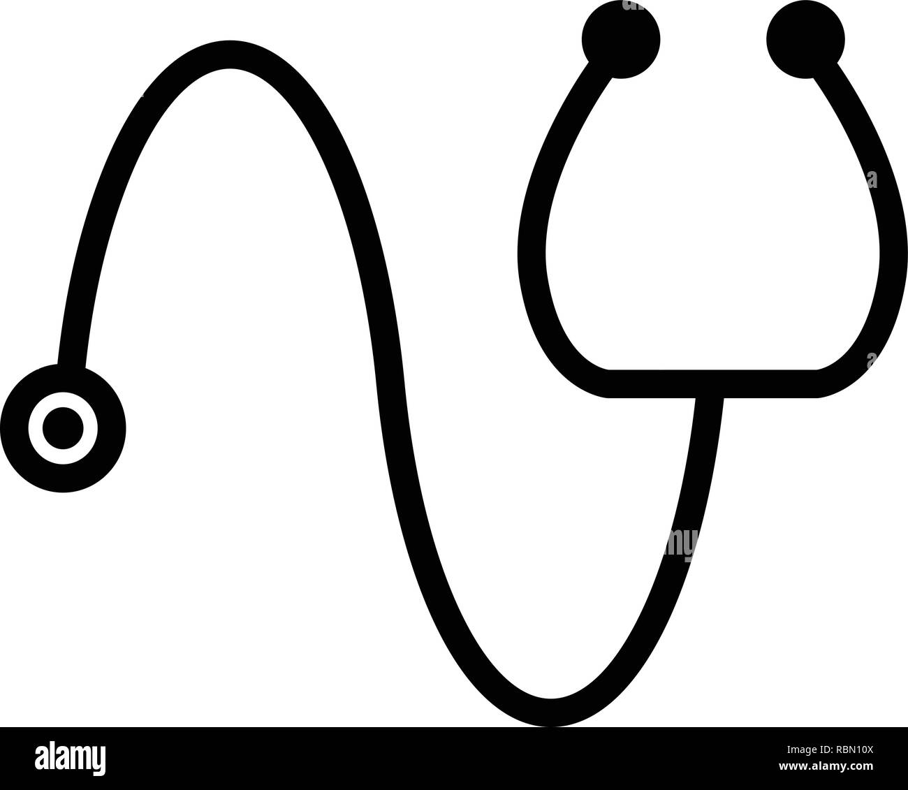Vector Stethoscope Icon Stock Vector Image & Art - Alamy