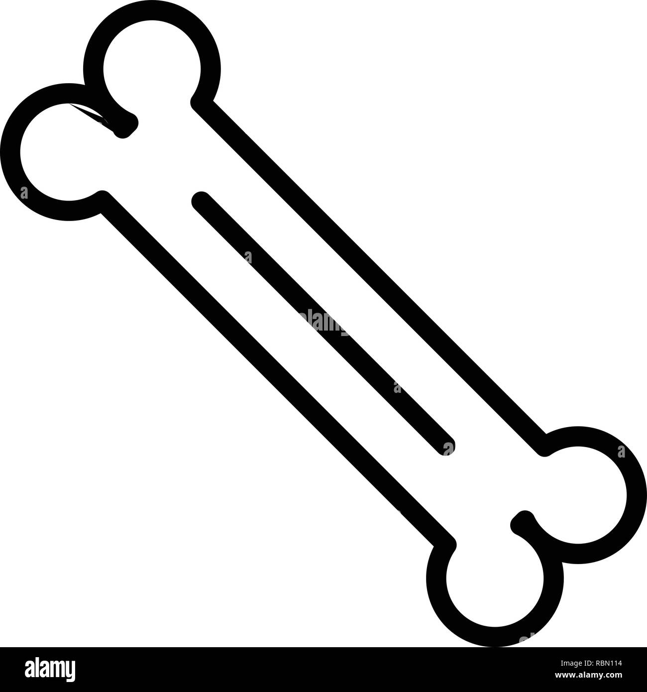 Vector Bone Icon Stock Vector Image & Art - Alamy