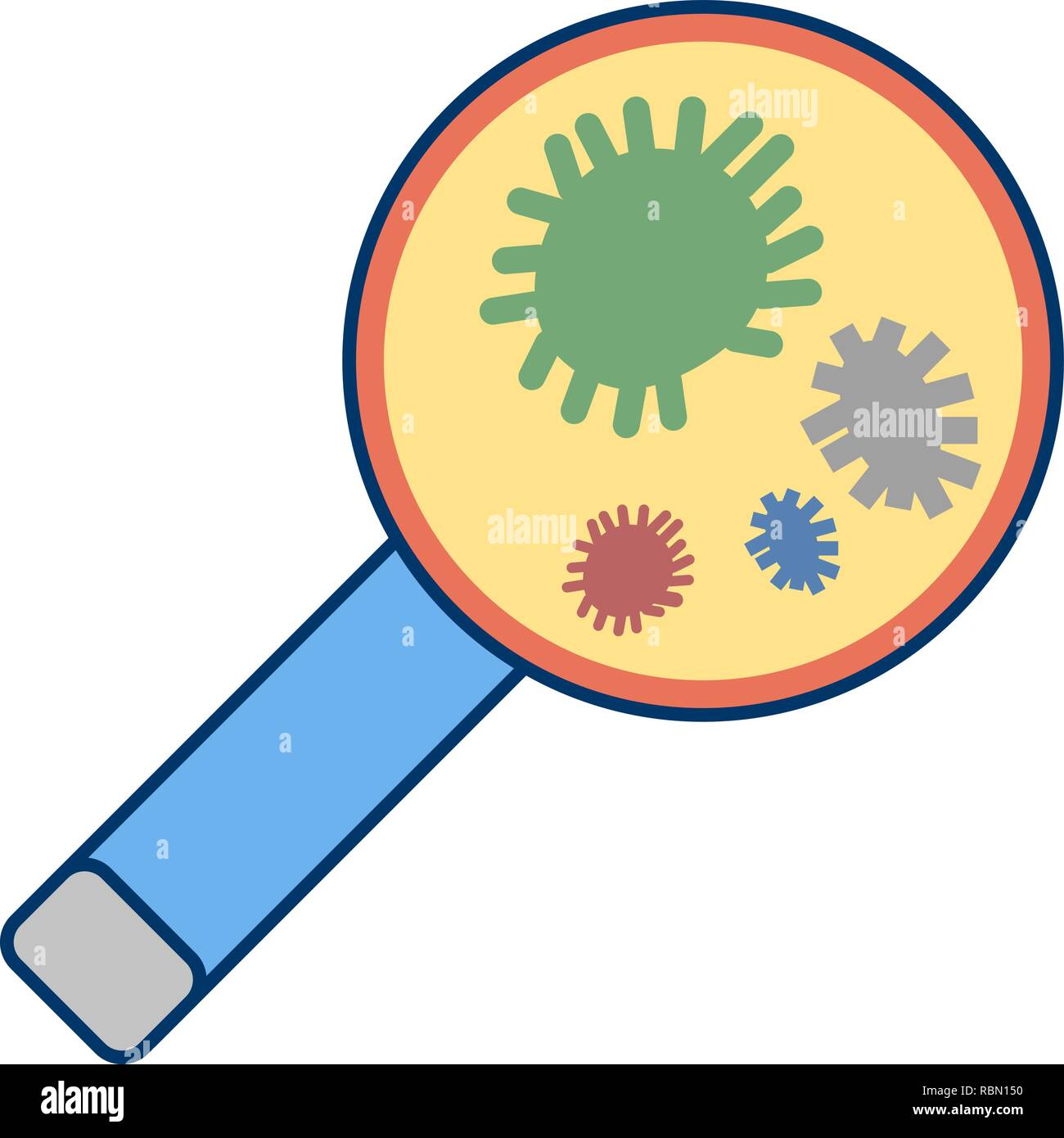 Vector Bacteria Icon Stock Vector Image & Art - Alamy