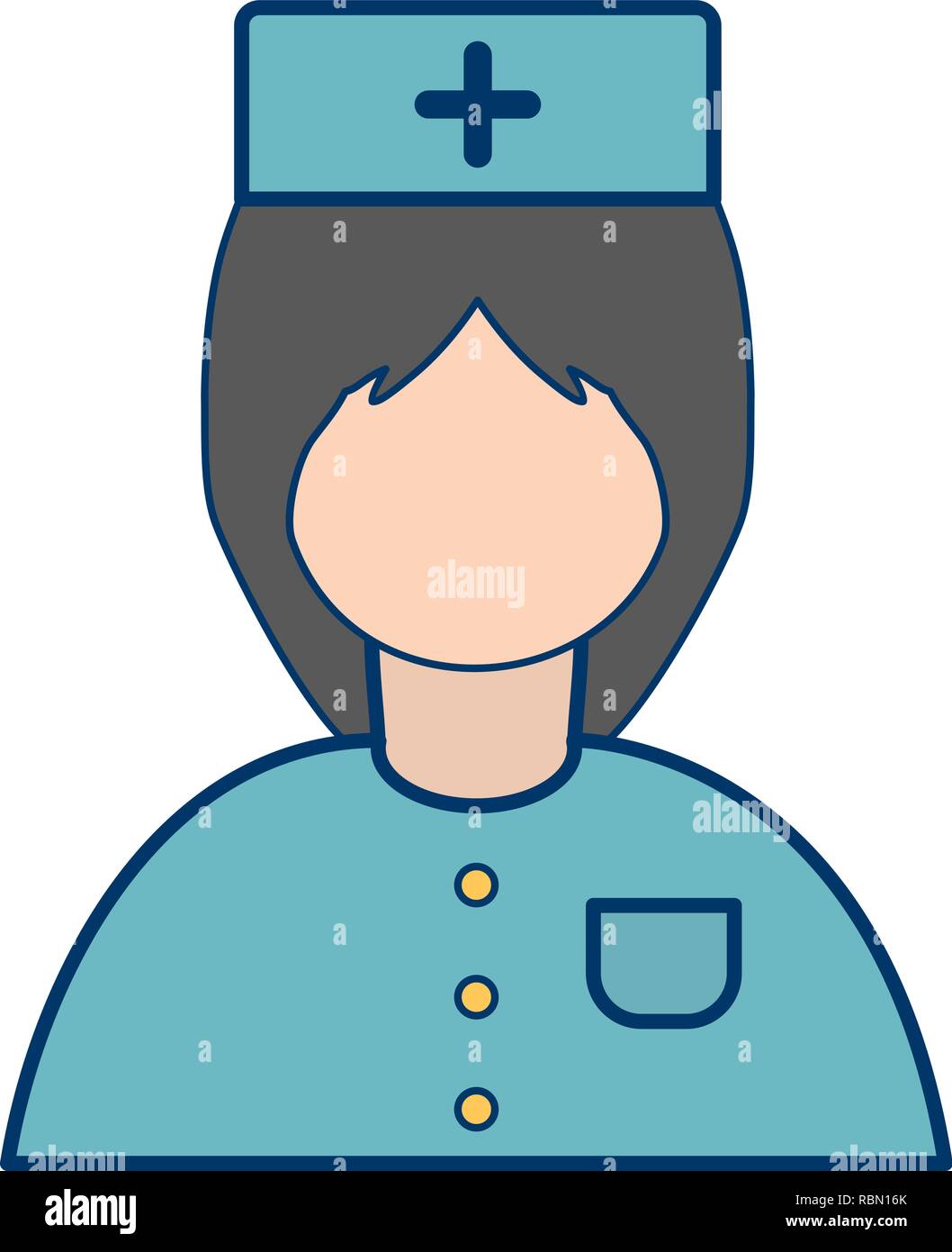 Vector Nurse Icon Stock Vector Image & Art - Alamy