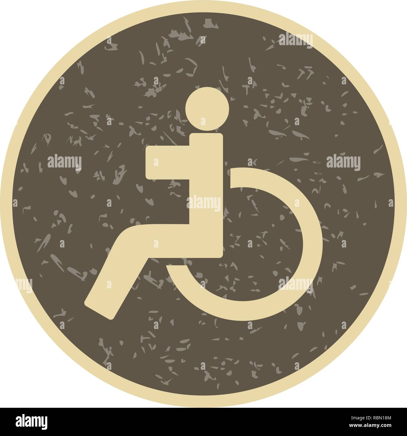 Vector Handicapped Icon Stock Vector Image & Art - Alamy