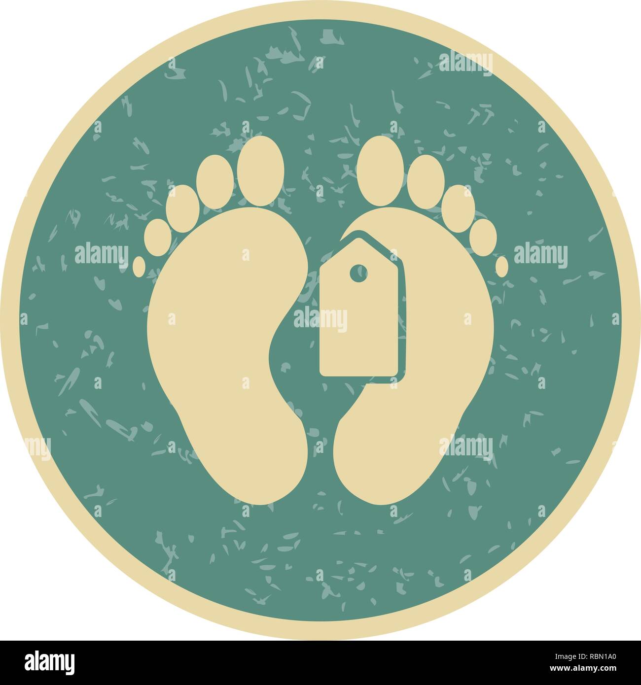Vector Toe Tag Icon Stock Vector Image & Art - Alamy