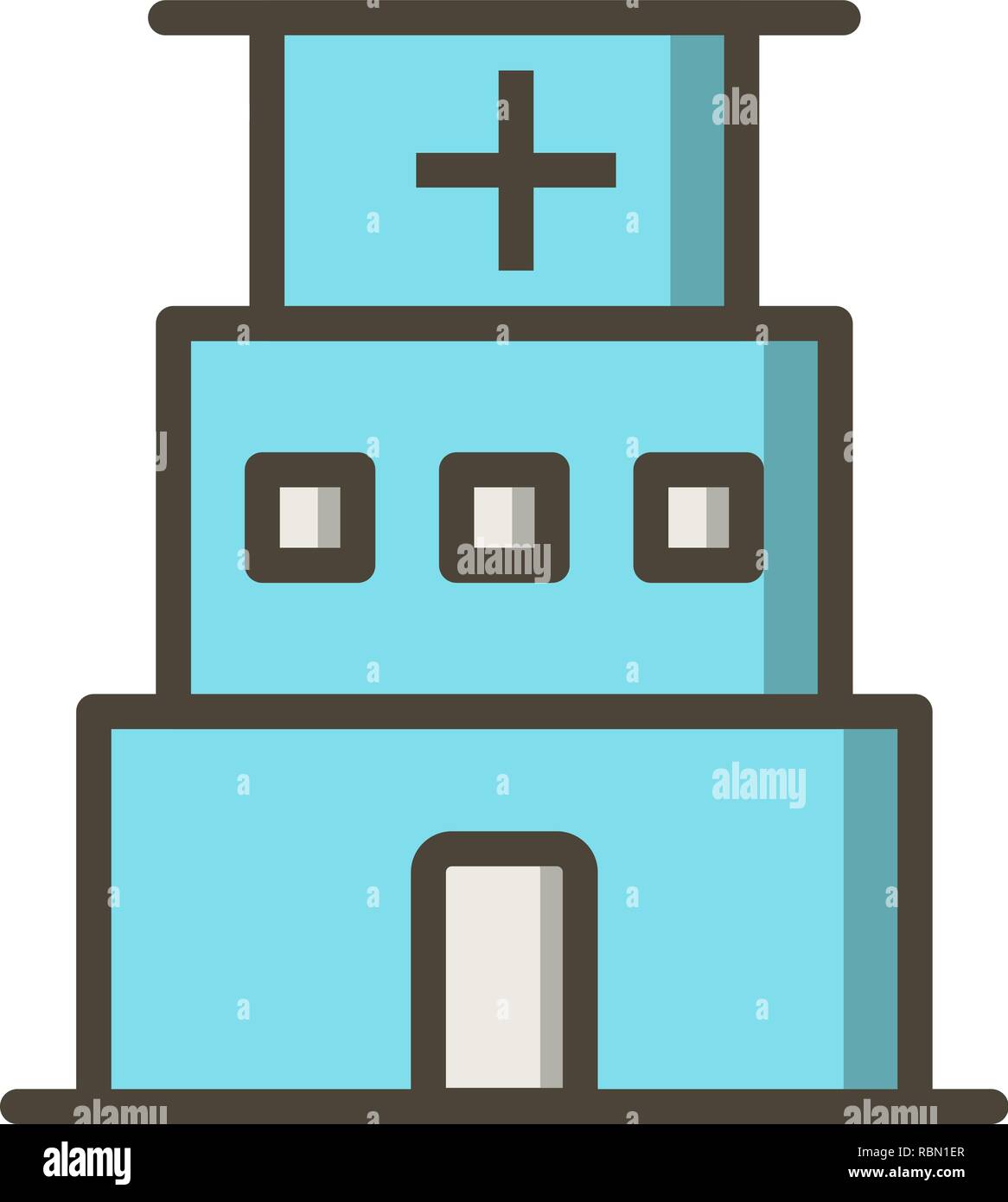 Vector Hospital Icon Stock Vector Image & Art - Alamy