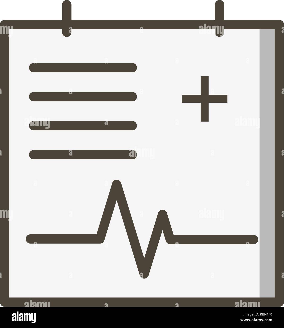 Vector Medical Chart Icon Stock Vector Image & Art - Alamy