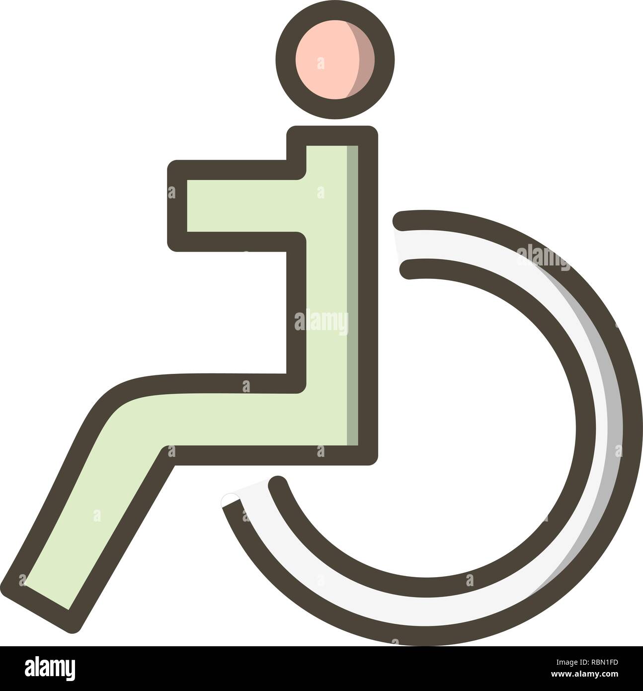 Vector Handicapped Icon Stock Vector Image & Art - Alamy