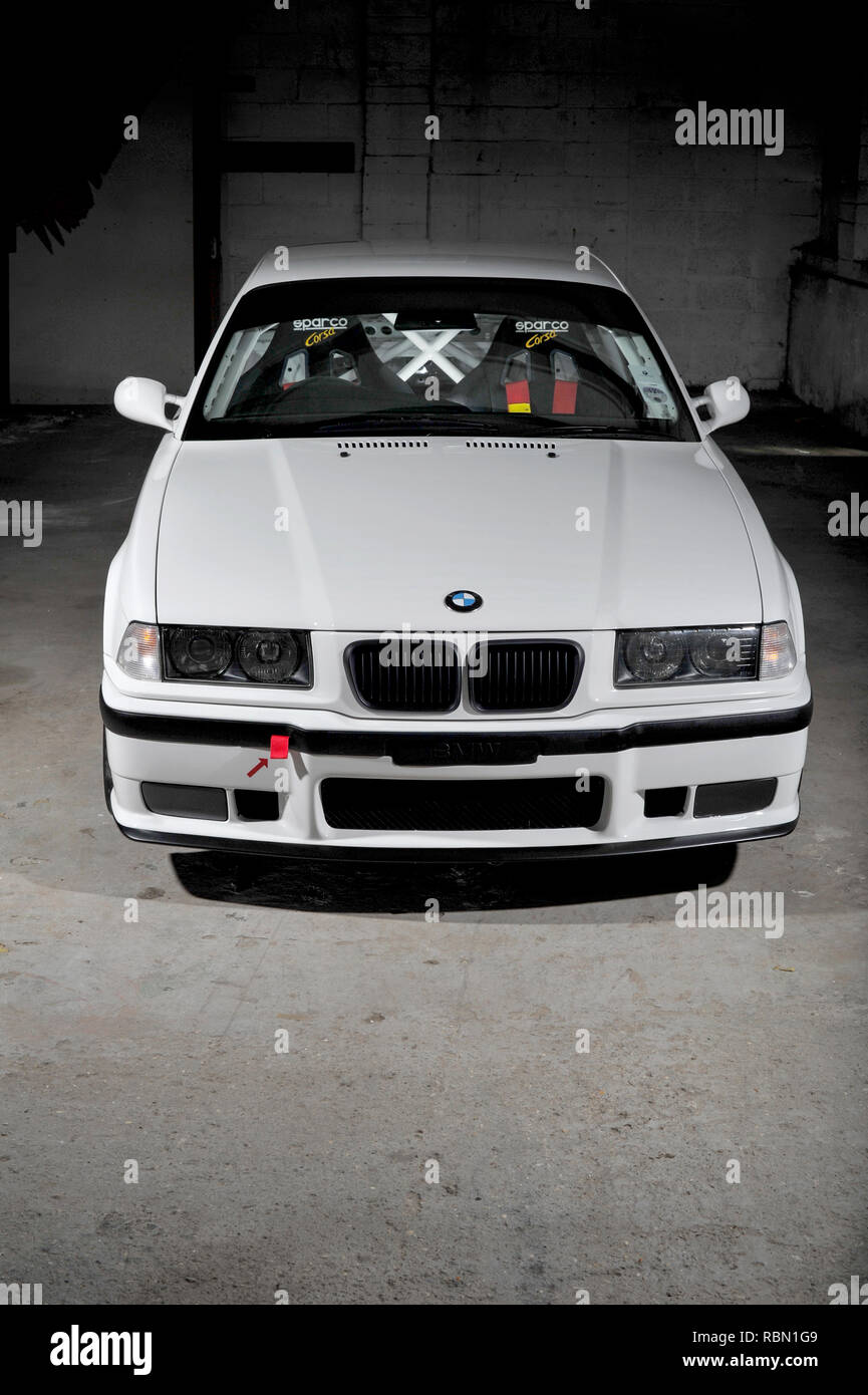 E36 shape BMW M3 sports saloon Stock Photo - Alamy