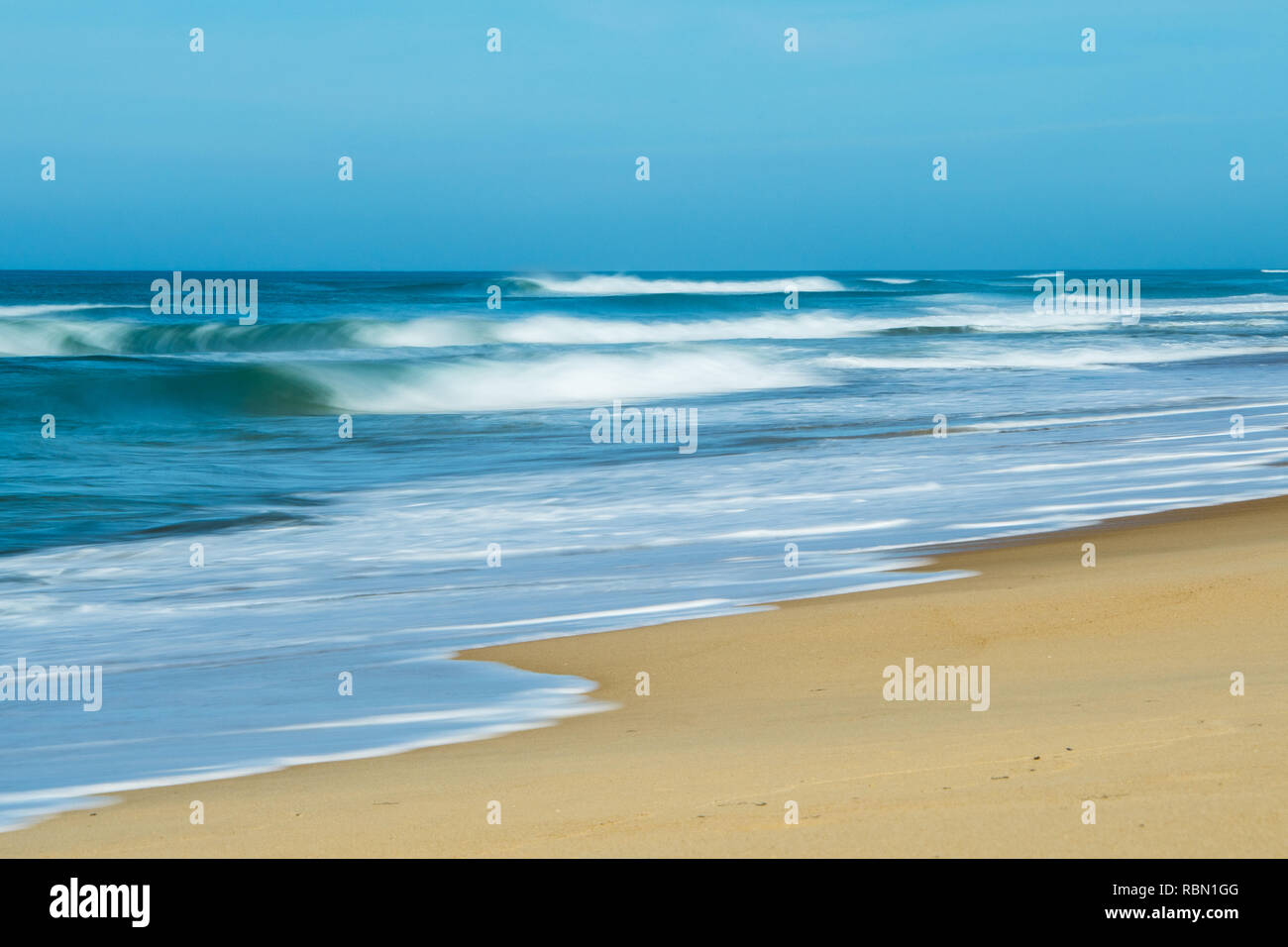 abstract view of Atlantic waves and surge with beach Stock Photo - Alamy
