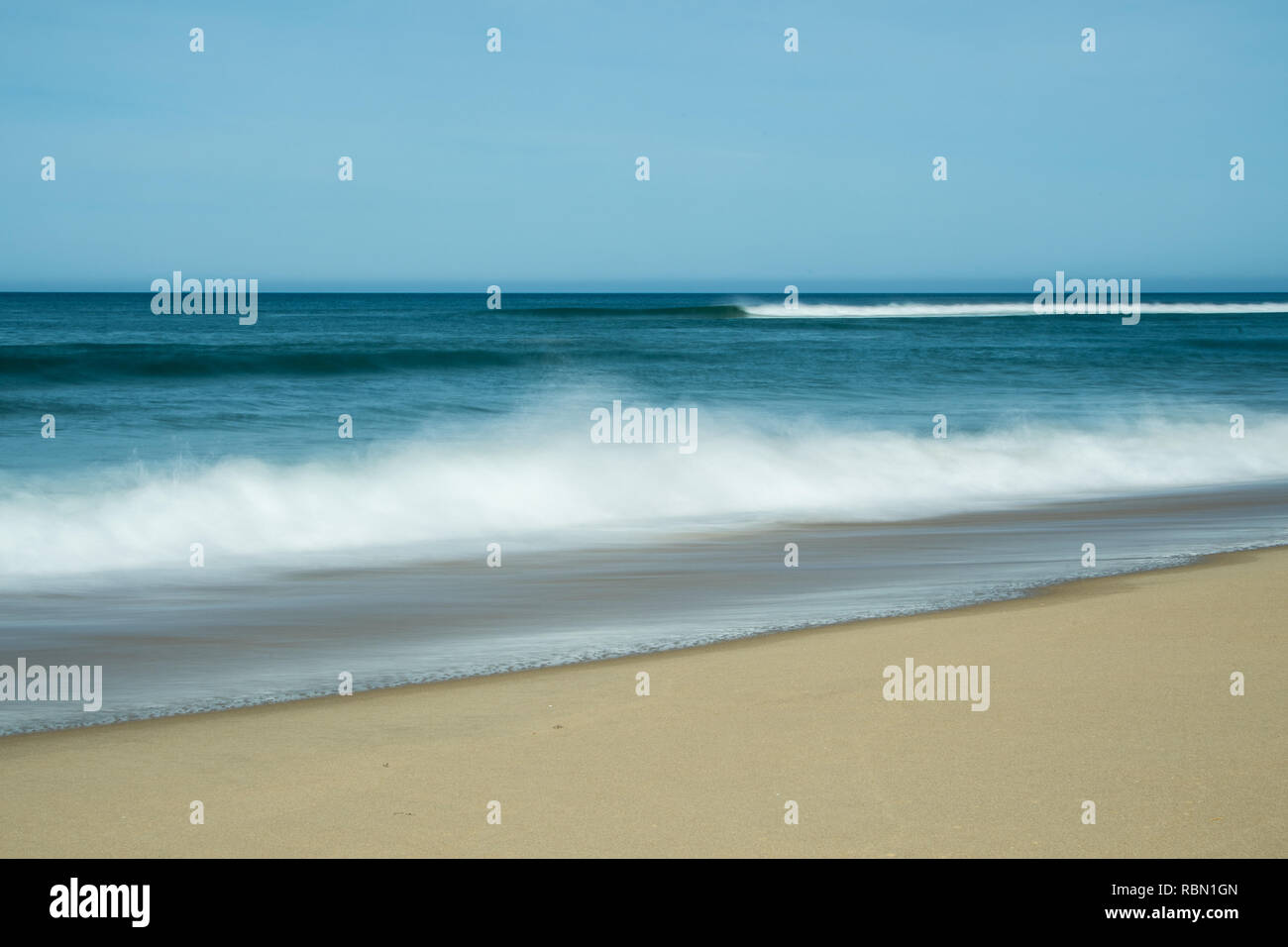 abstract view of Atlantic waves and surge with beach Stock Photo - Alamy