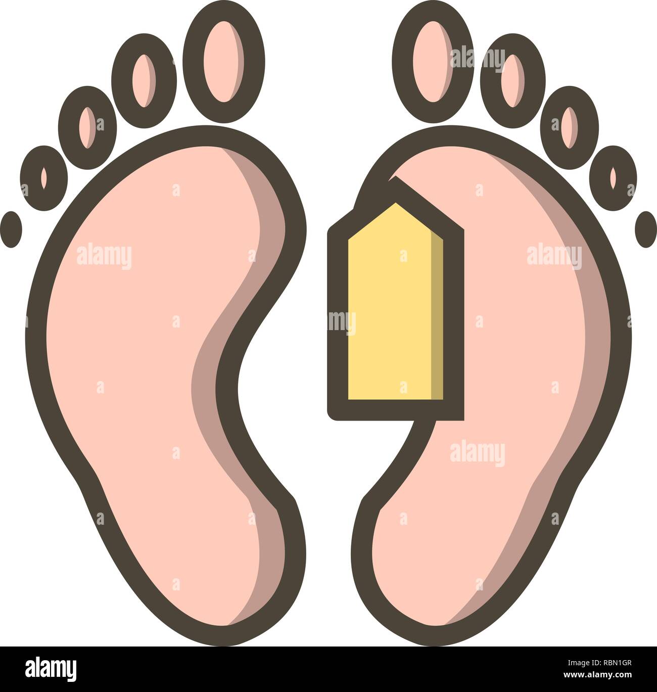 Toe tag icon Stock Vector Images - Alamy