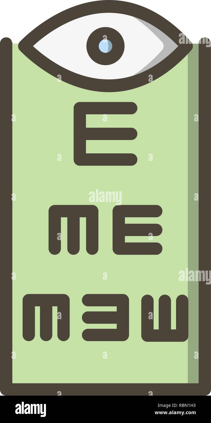 Vector Eye Test Icon Stock Vector Image & Art - Alamy