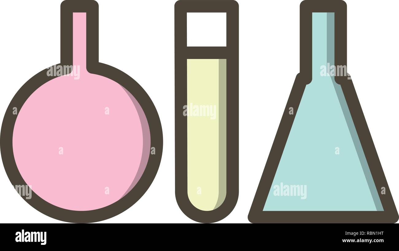 Vector Test Tubes Icon Stock Vector Image & Art - Alamy