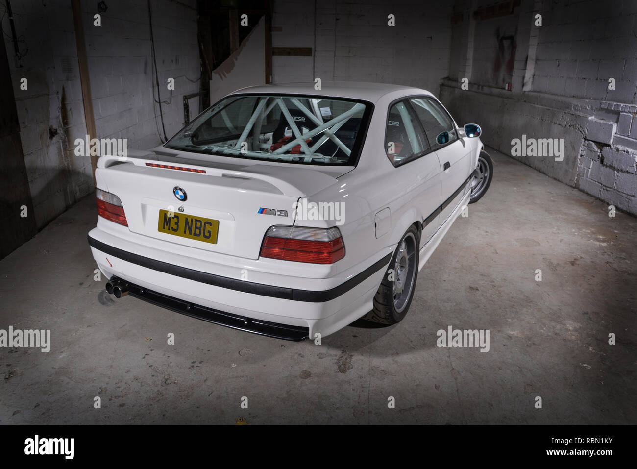 E36 shape BMW M3 sports saloon Stock Photo - Alamy