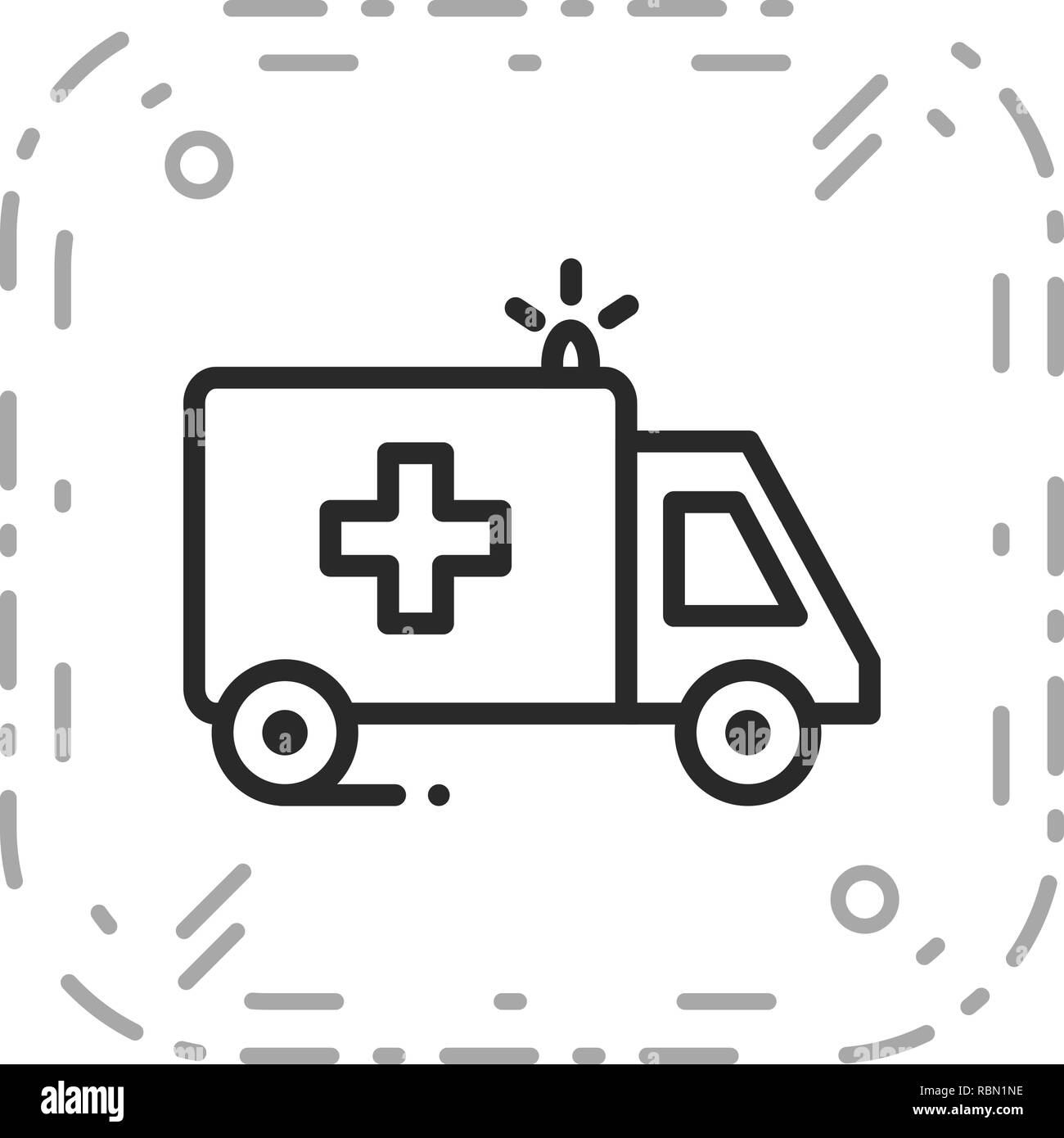 Vector Ambulance Icon Stock Vector Image & Art - Alamy