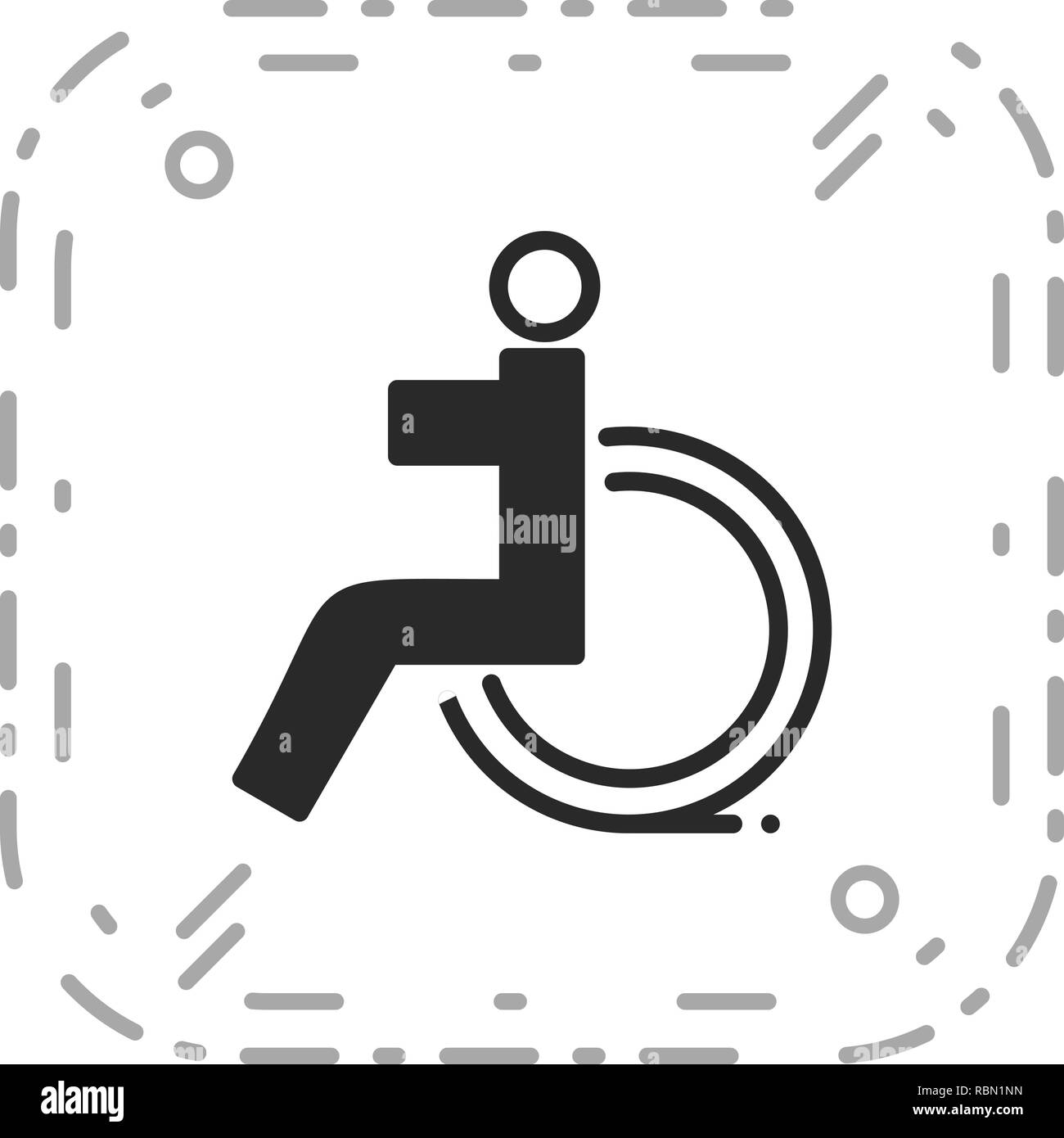 Vector Handicapped Icon Stock Vector Image & Art - Alamy
