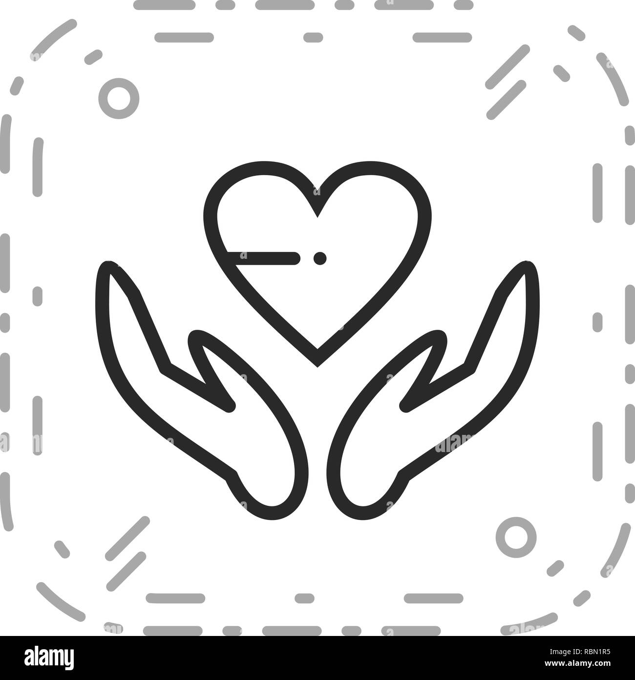 Heart 1 vector vectors Black and White Stock Photos & Images - Alamy