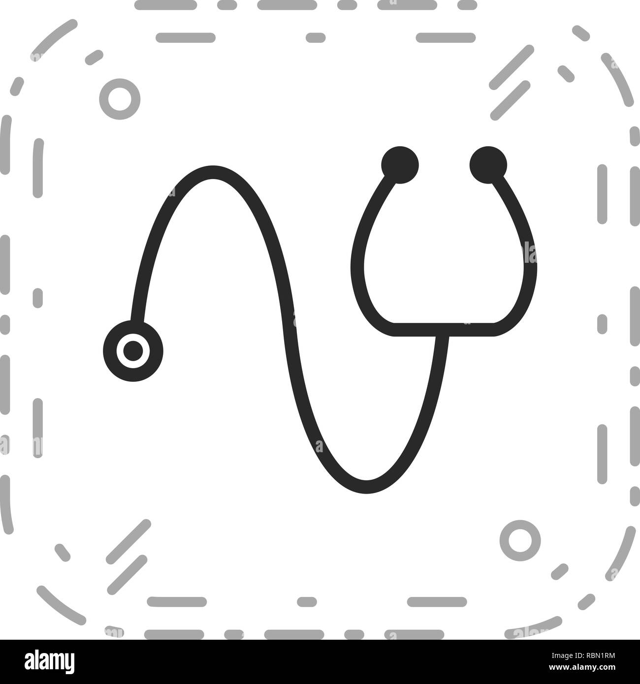 Vector Stethoscope Icon Stock Vector Image & Art - Alamy