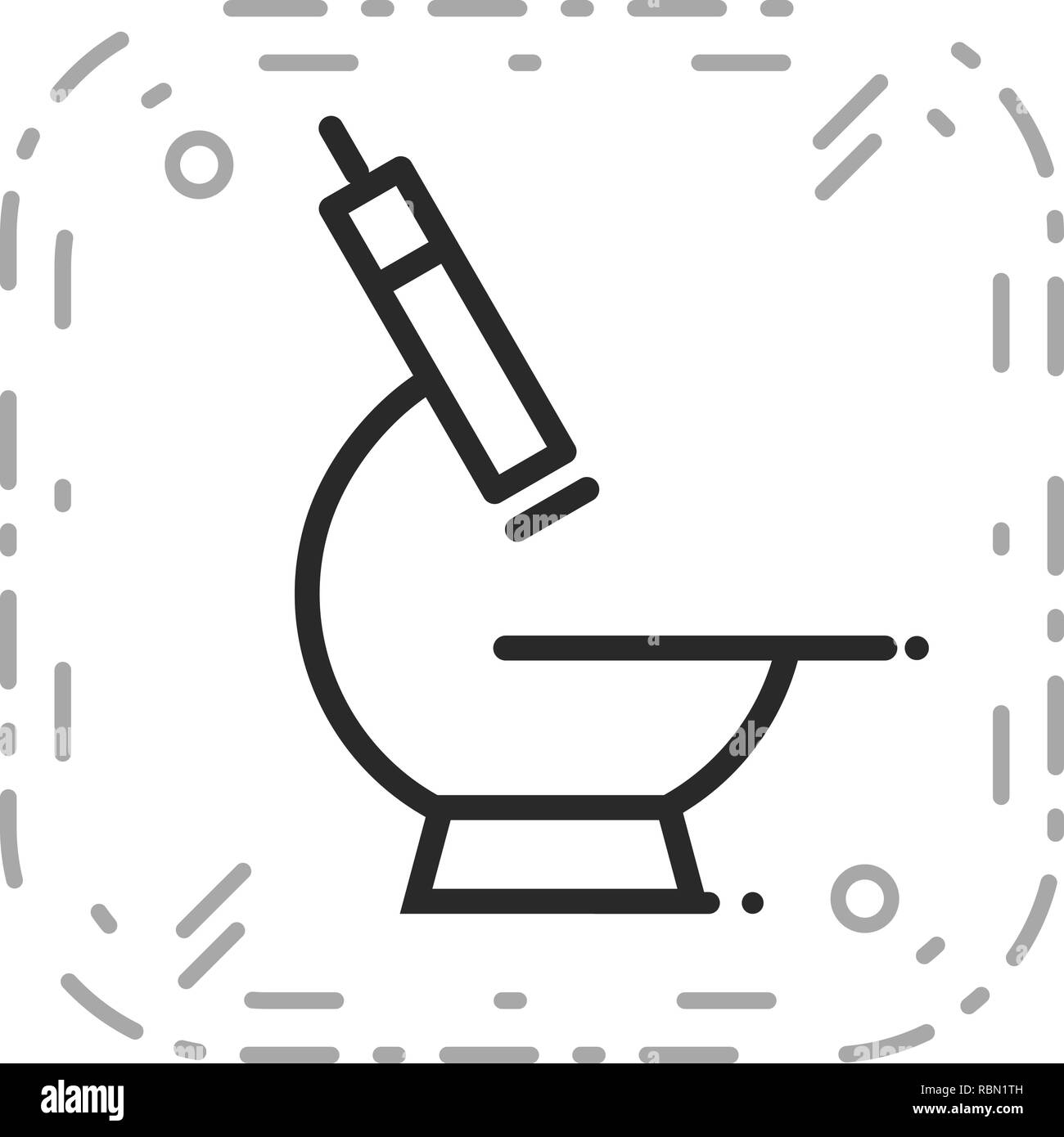 Vector Microscope Icon Stock Vector Image & Art - Alamy