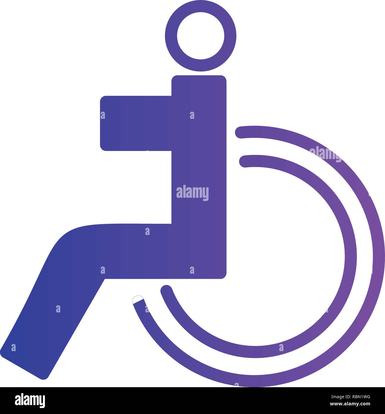 Vector Handicapped Icon Stock Vector Image & Art - Alamy