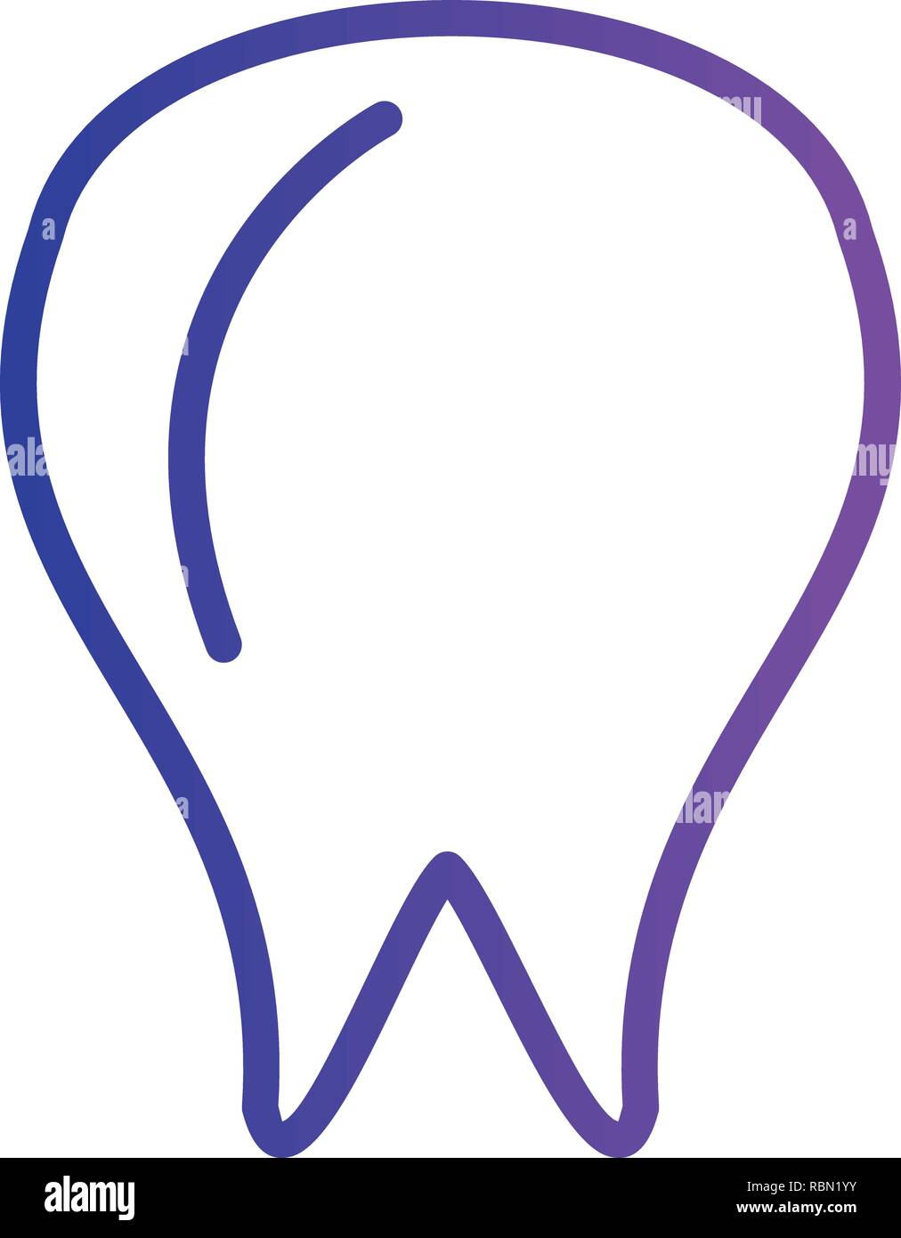 Vector Tooth Icon Stock Vector Image And Art Alamy