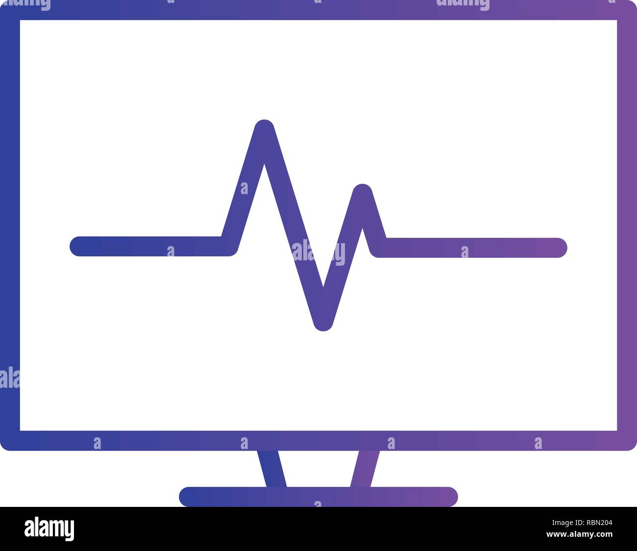 Vector ECG Icon Stock Vector Image & Art - Alamy