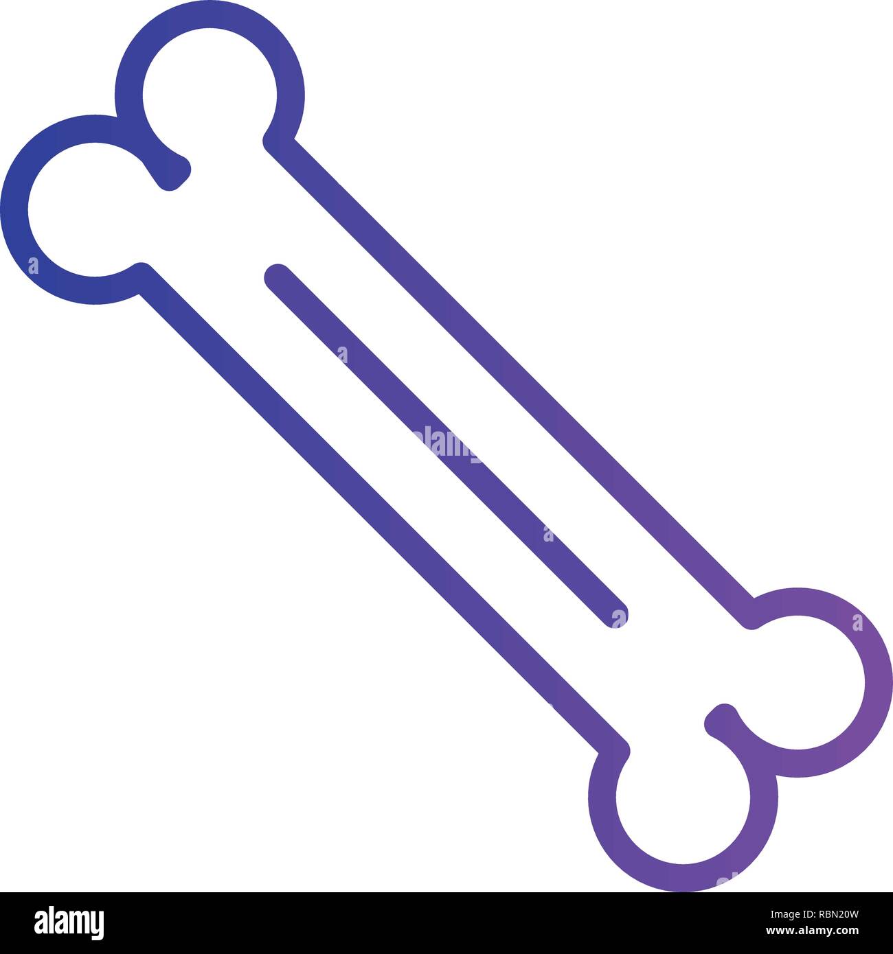 Vector Bone Icon Stock Vector Image & Art - Alamy