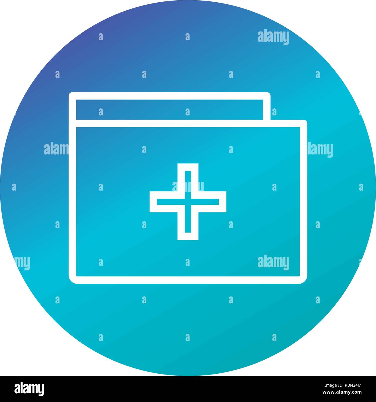 Vector Medical Folder Icon Stock Vector Image & Art - Alamy
