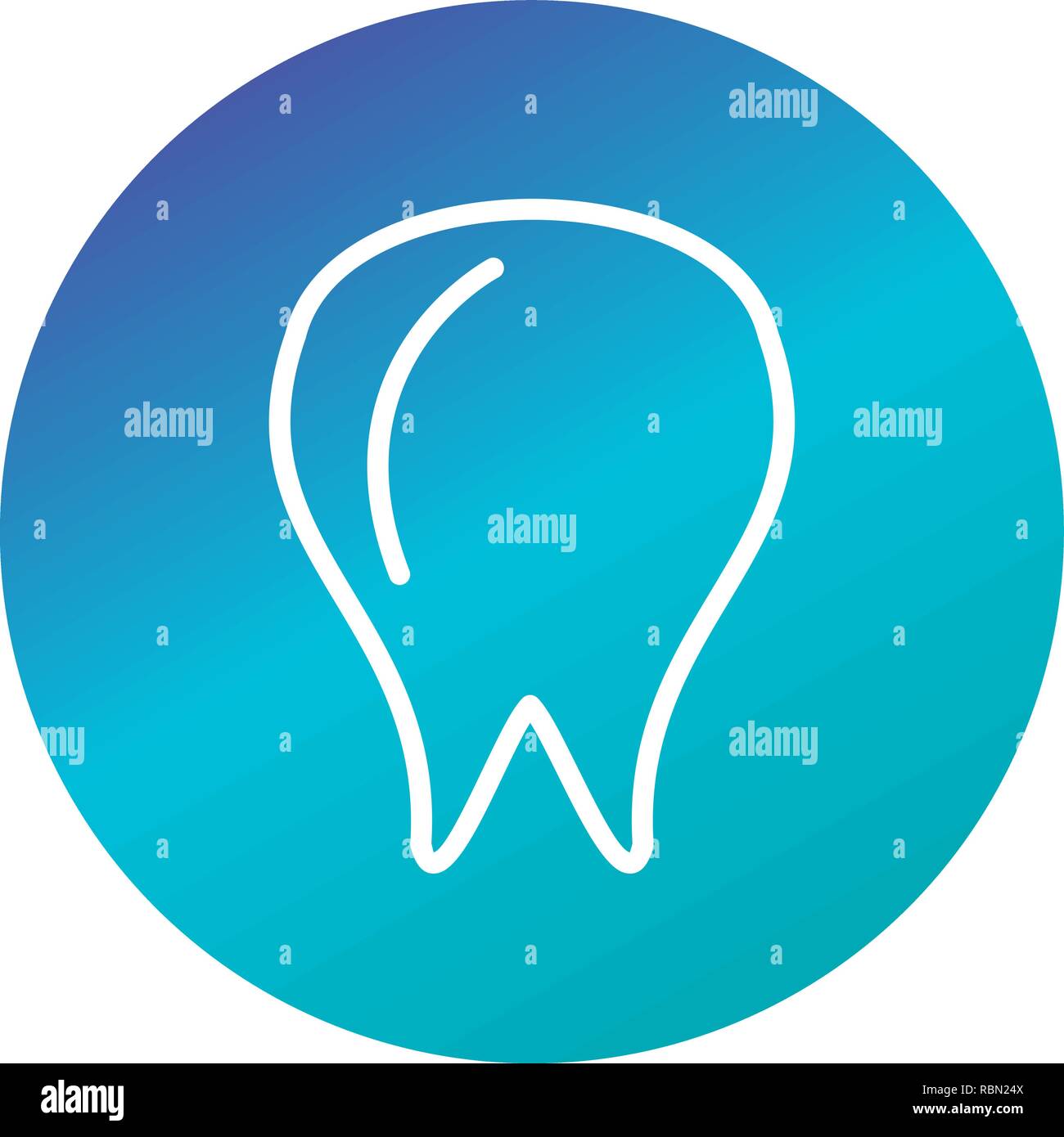 Vector Tooth Icon Stock Vector Image & Art - Alamy