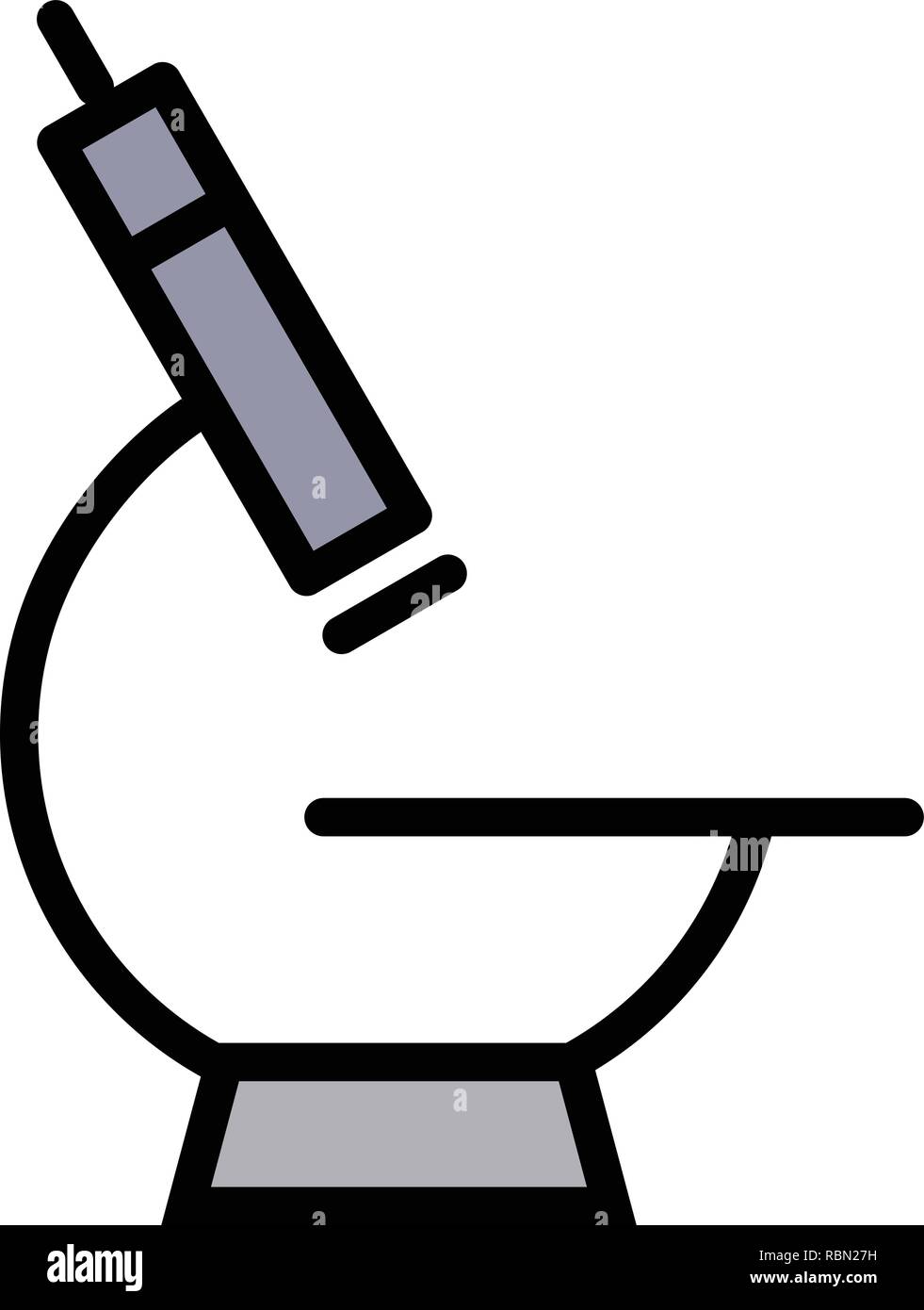 Vector Microscope Icon Stock Vector Image & Art - Alamy