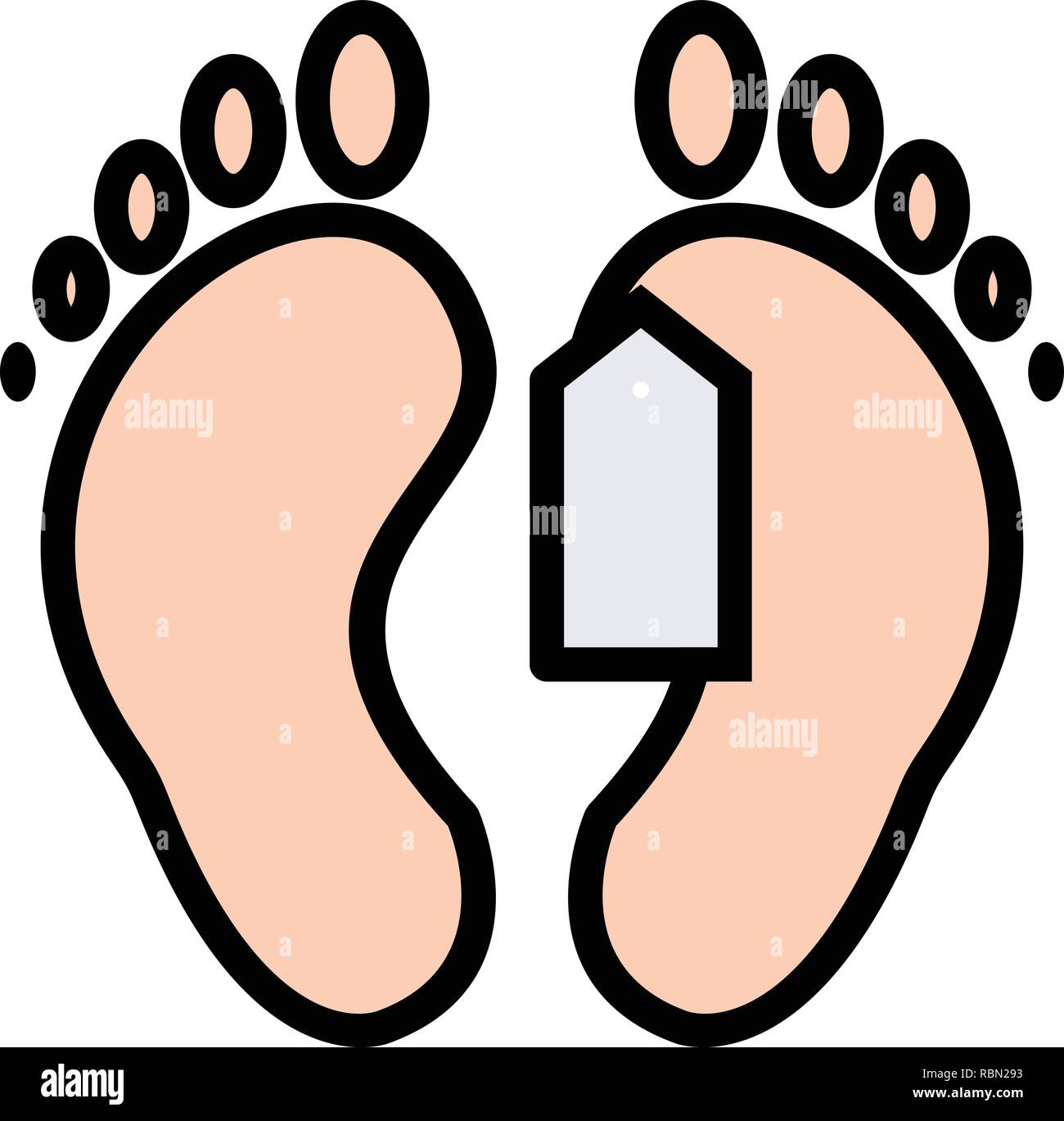 Toe Tag Icon Stock Vector Images - Alamy