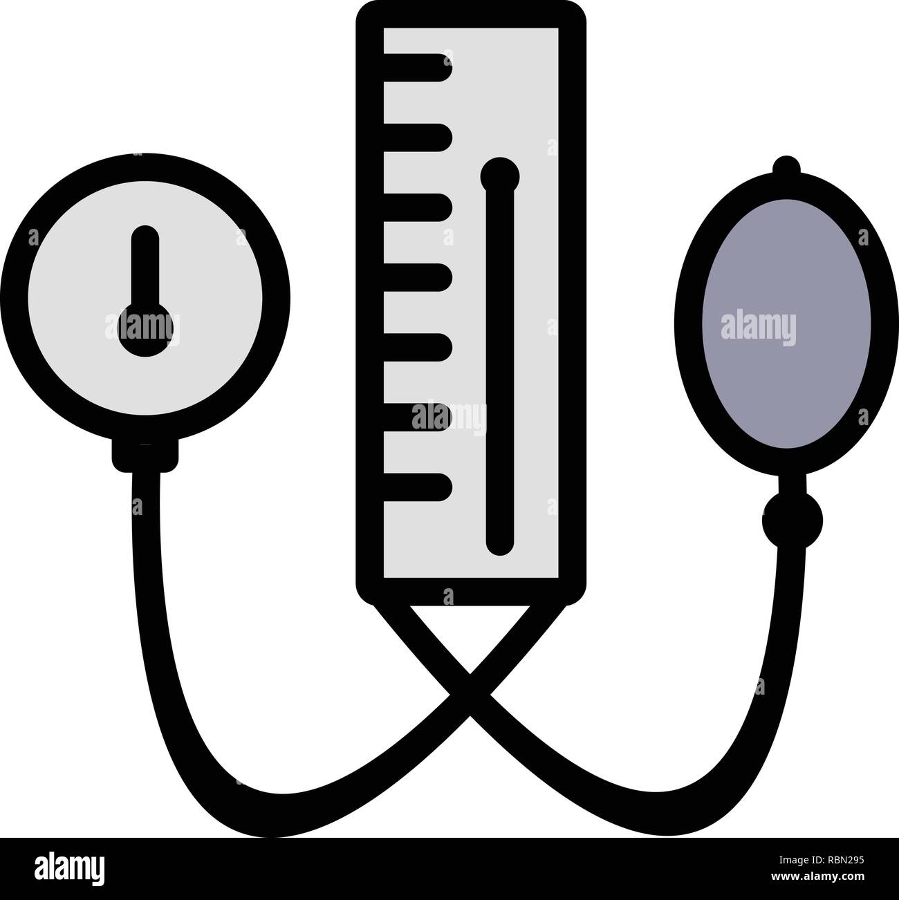 Blood pressure apparatus Stock Vector Images - Alamy
