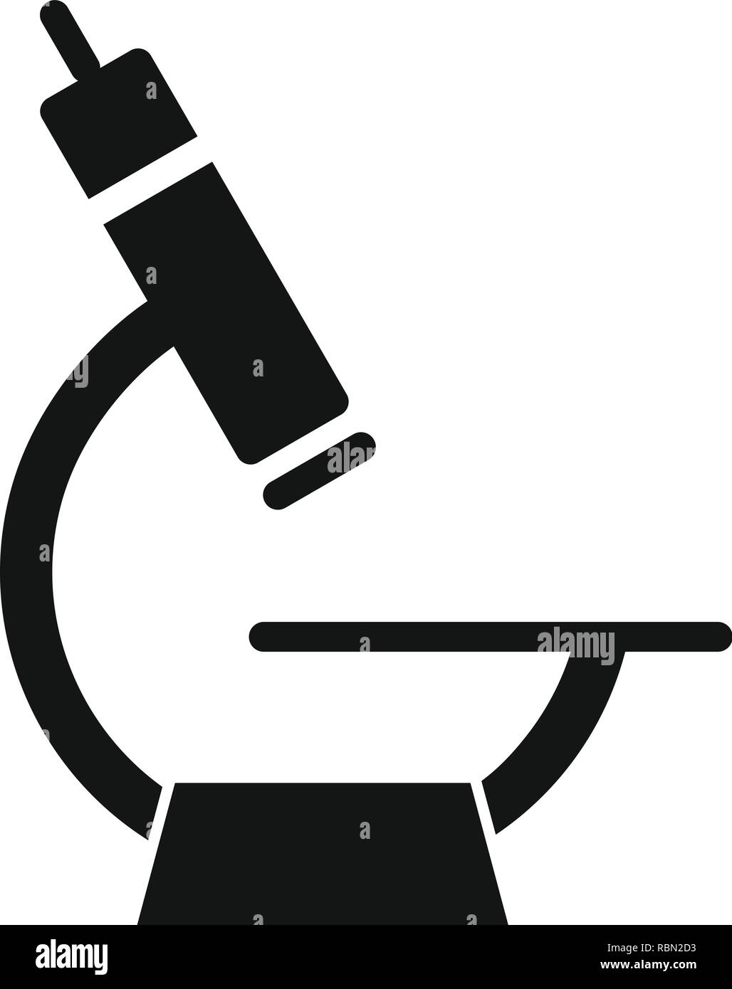 Vector Microscope Icon Stock Vector Image & Art - Alamy