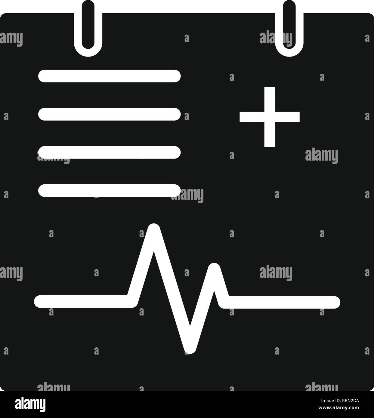 Vector Medical Chart Icon Stock Vector Image & Art - Alamy