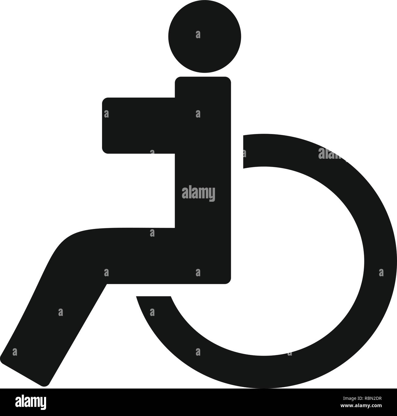 Vector Handicapped Icon Stock Vector Image & Art - Alamy