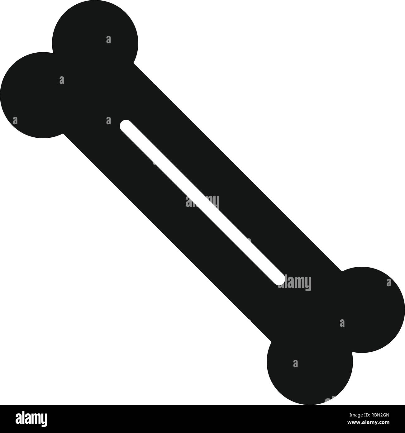 Vector Bone Icon Stock Vector Image & Art - Alamy