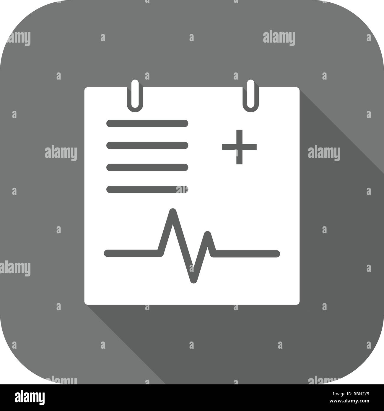 Vector Medical Chart Icon Stock Vector Image & Art - Alamy