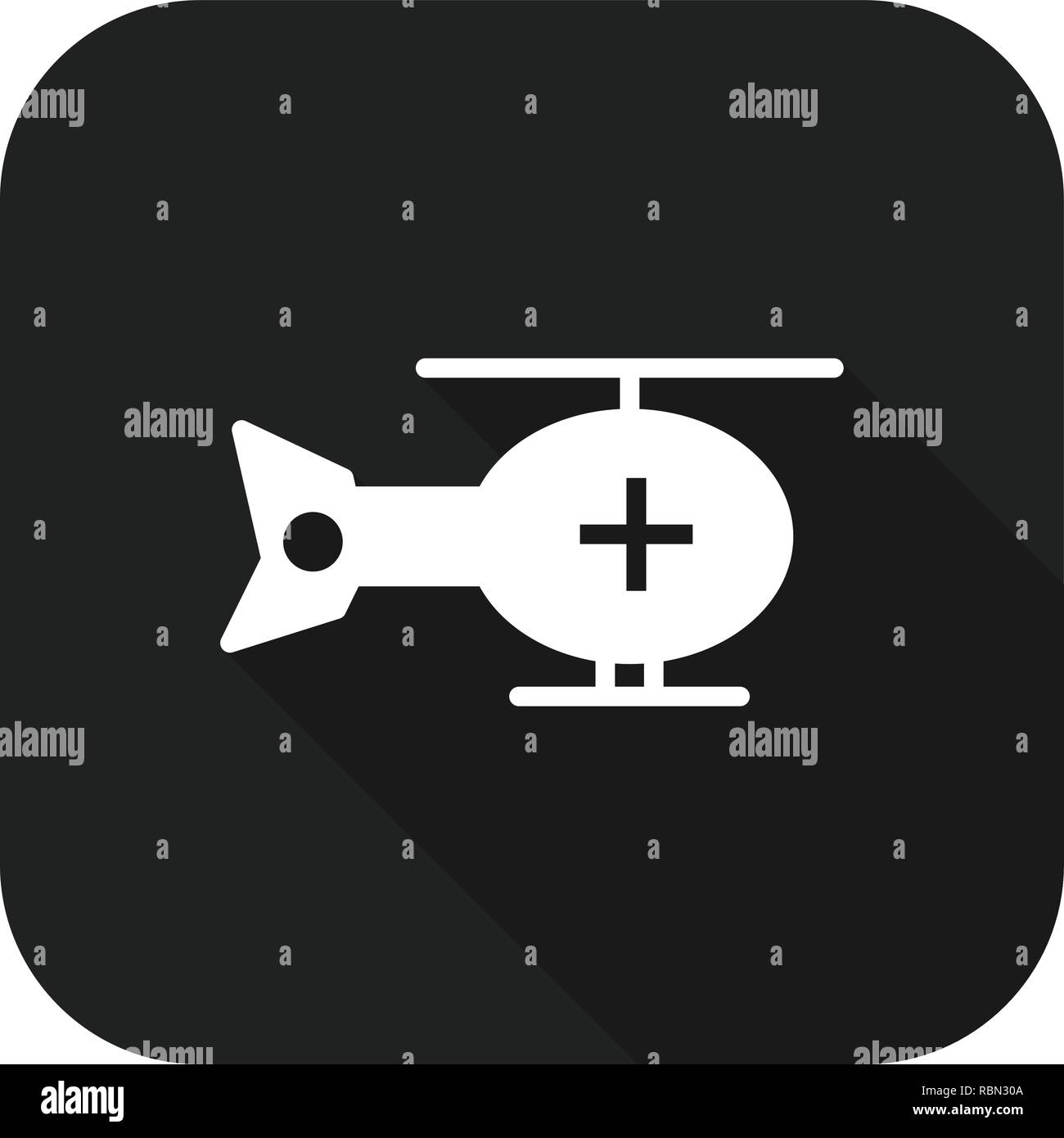 Vector Helicopter Icon Stock Vector Image & Art - Alamy