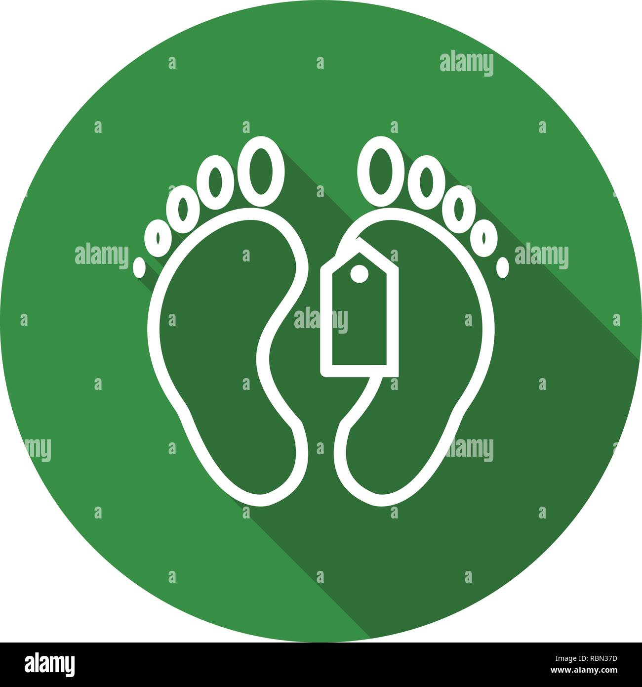 Vector Toe Tag Icon Stock Vector Image & Art - Alamy