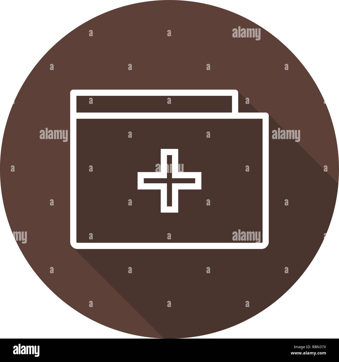 Vector Medical Folder Icon Stock Vector Image & Art - Alamy