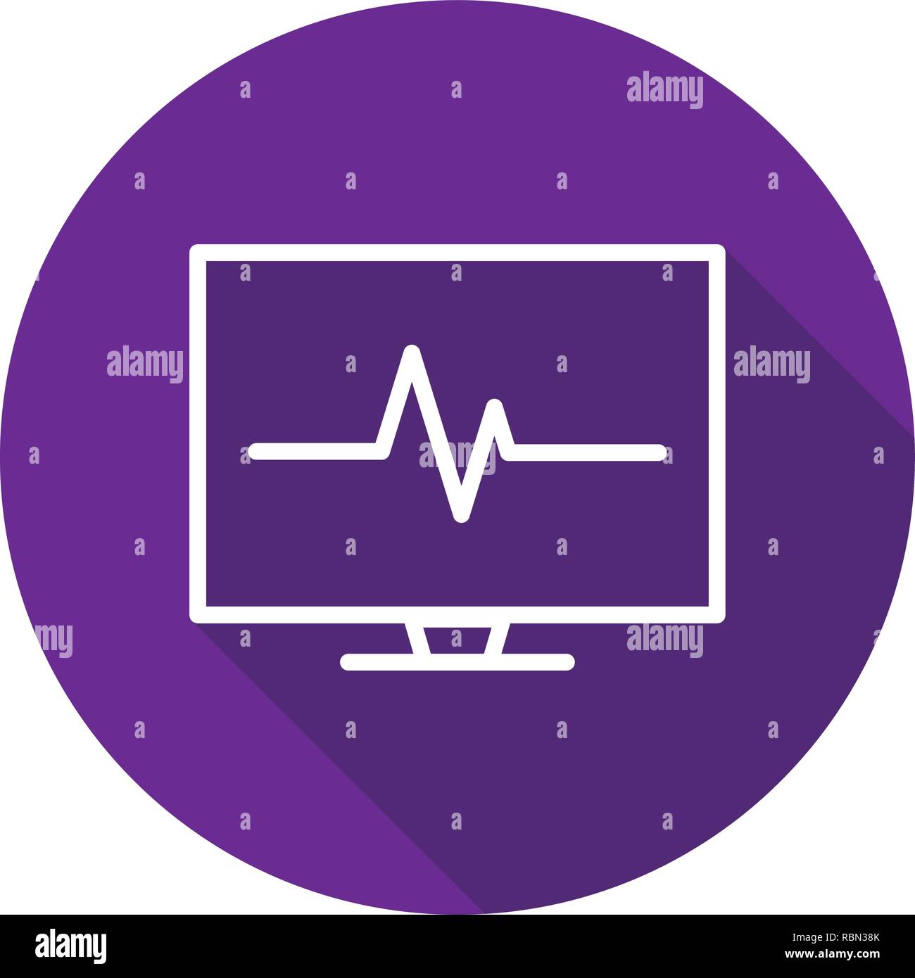 Vector ECG Icon Stock Vector Image & Art - Alamy