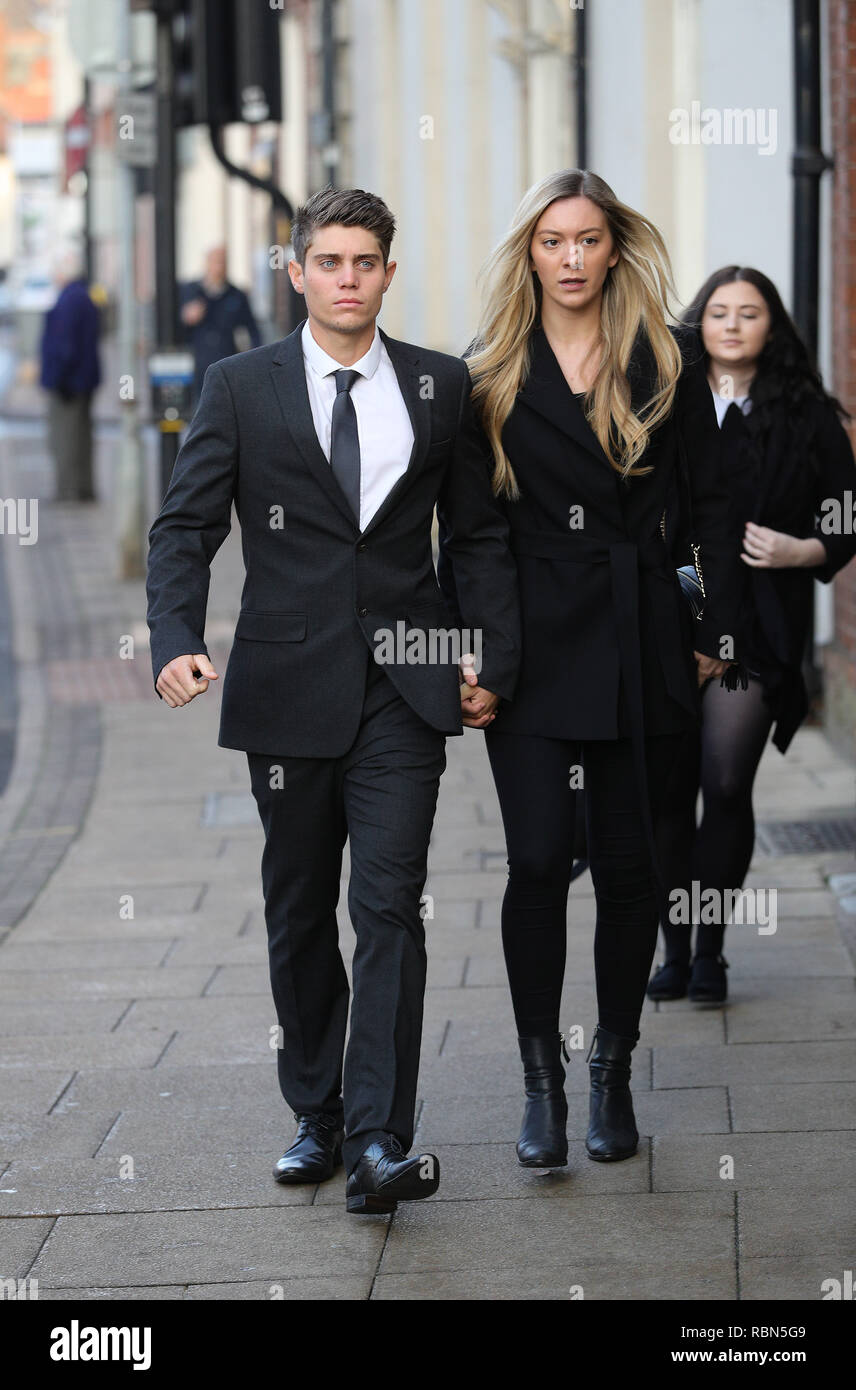 Alex Hepburn arriving at Worcester Crown Court where he is charged with ...