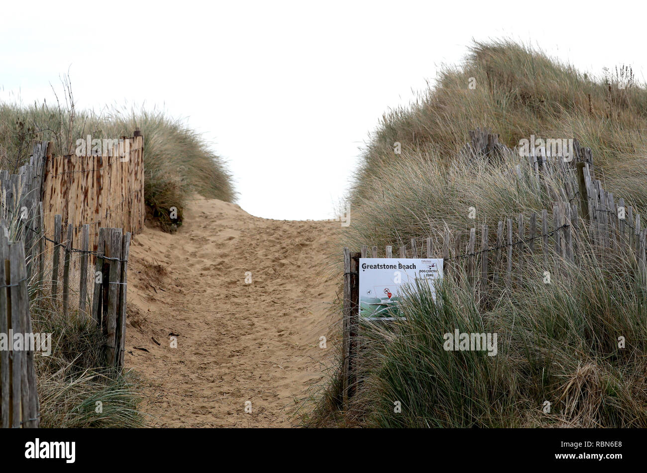 Greatstone Beach in Kent Stock Photo - Alamy