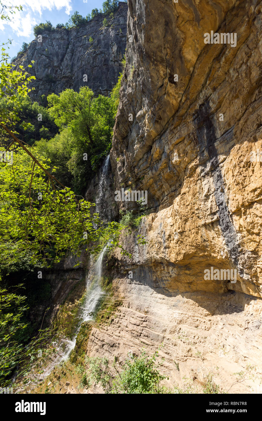 Landscape with Waterfall Skaklya near villages of Zasele and Bov at ...