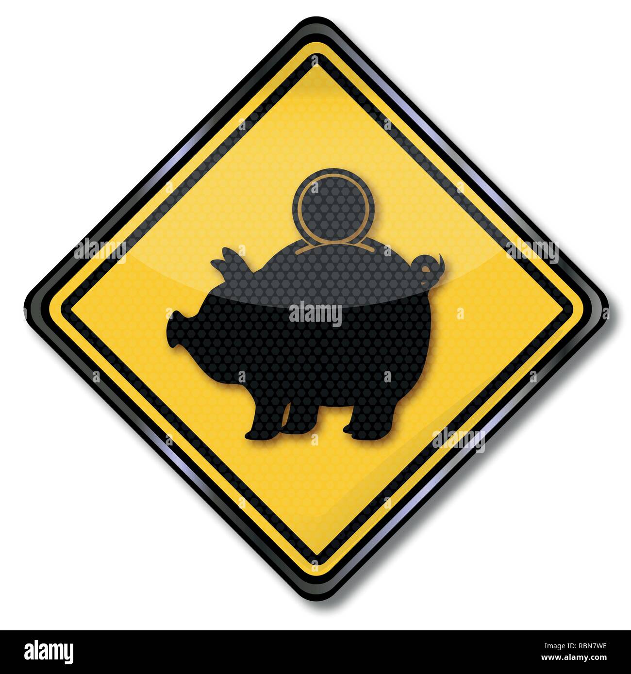 Piggy bank icon coins Stock Vector Images - Alamy