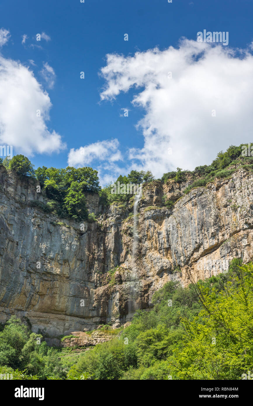 Landscape with Waterfall Skaklya near villages of Zasele and Bov at ...