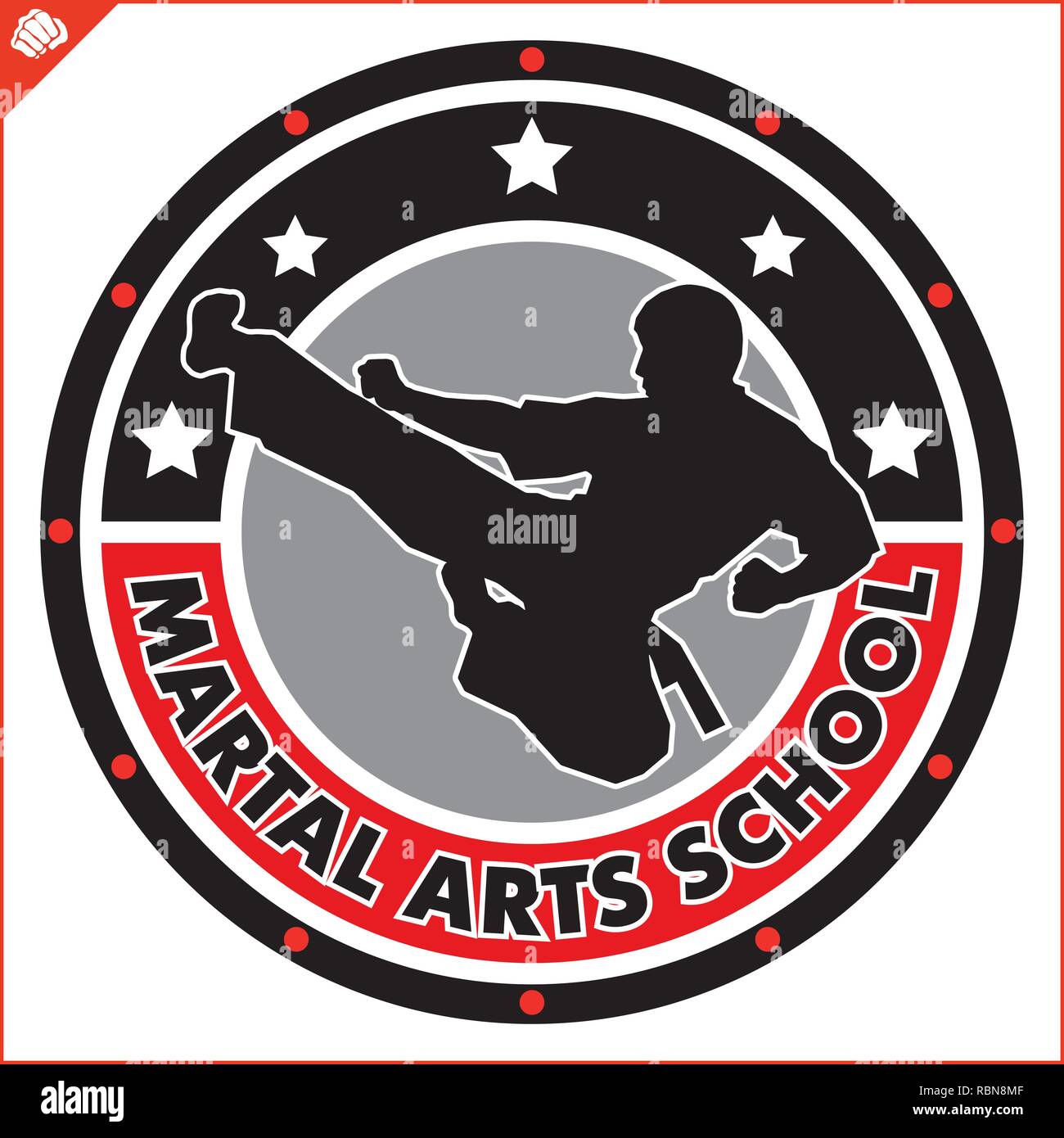 Kick dojo Stock Vector Images - Alamy