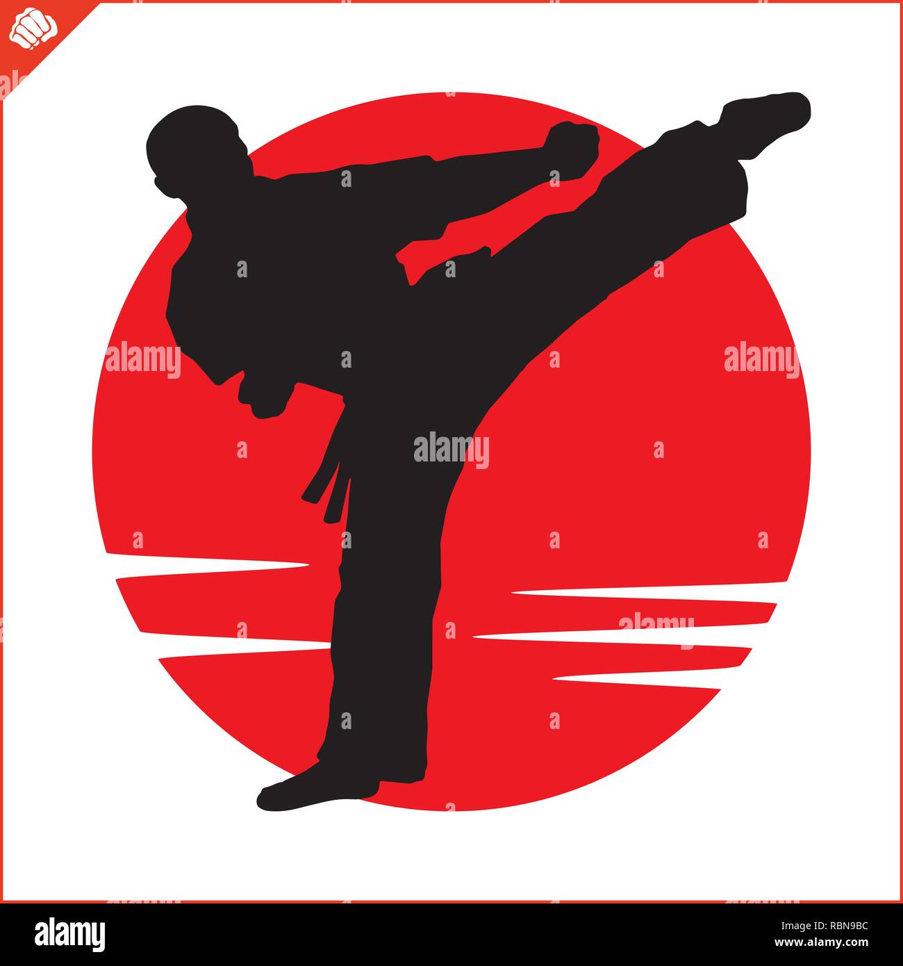 Karate vector hi-res stock photography and images - Alamy
