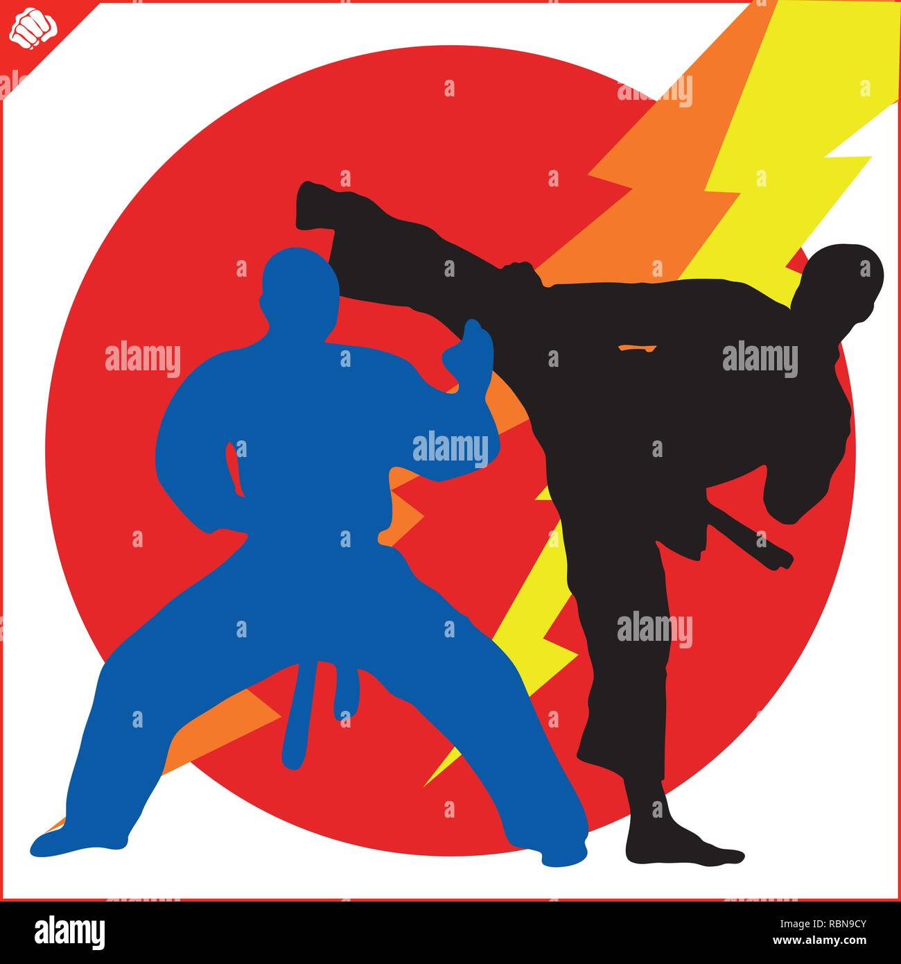 Kick dojo Stock Vector Images - Alamy