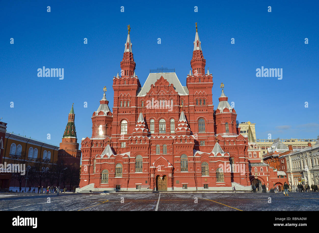 winter in Moscow, red square Stock Photo - Alamy